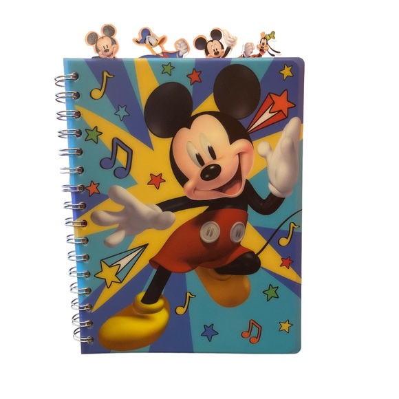 Disney | Office | Mickey Mouse Tab Spiral Journal | Poshmark